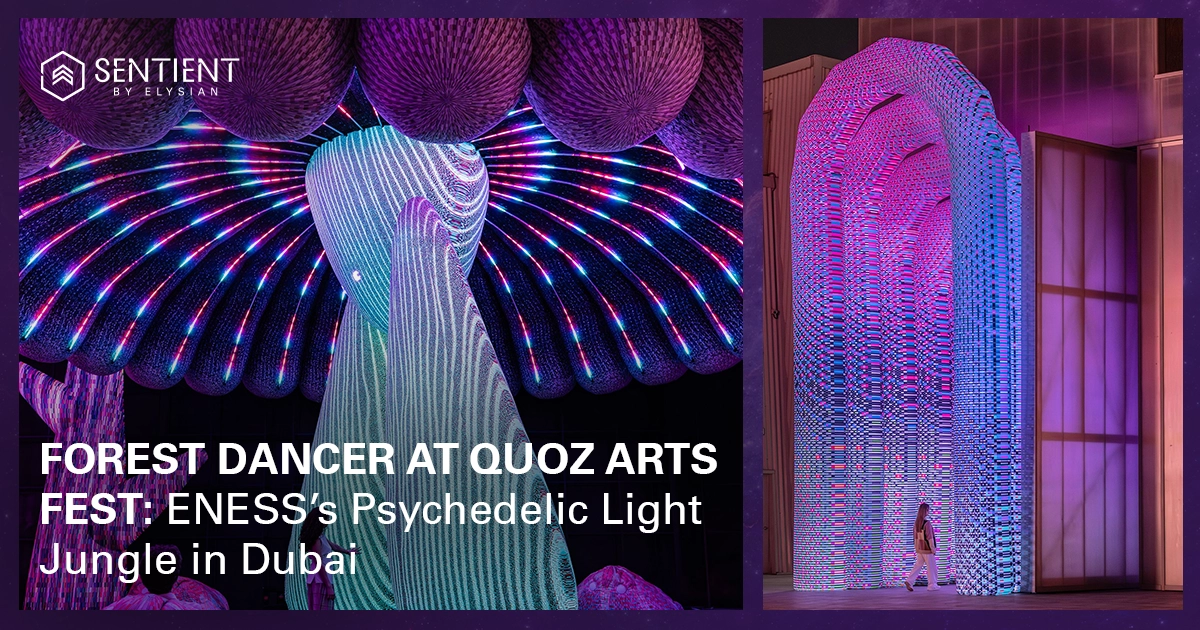 Forest Dancer Dubai: ENESS’s Light Jungle at Quoz Arts Fest